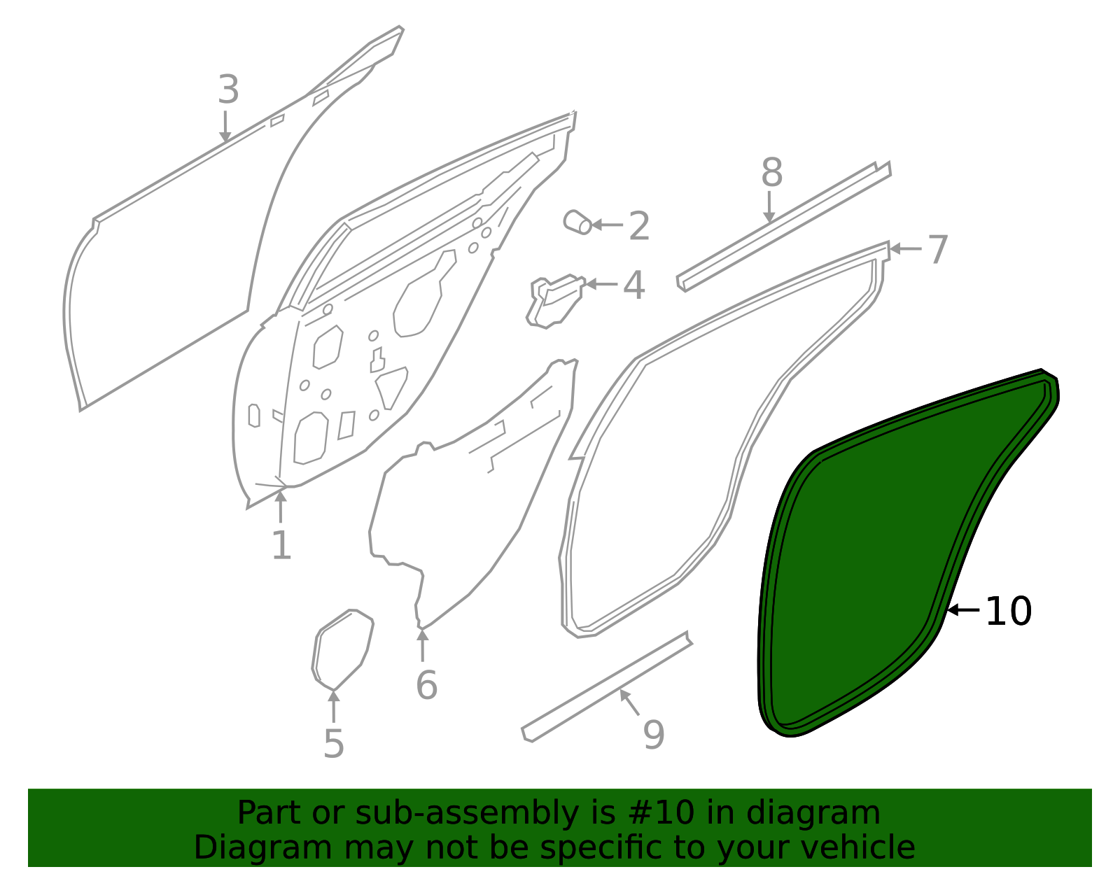 76923-9HE0A - Body Weather-Strip 2021-2025 Nissan Altima | Official ...