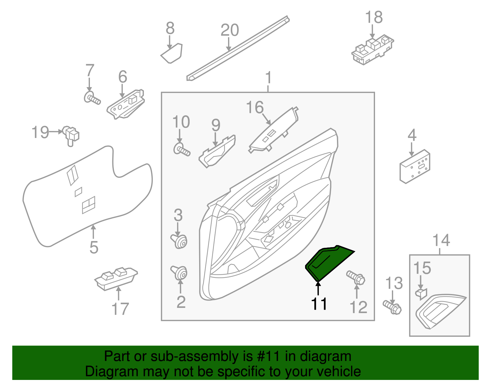 2012-2017 Hyundai Veloster Pull Handle 82760-2V000-RDR | HyundaiParts ...