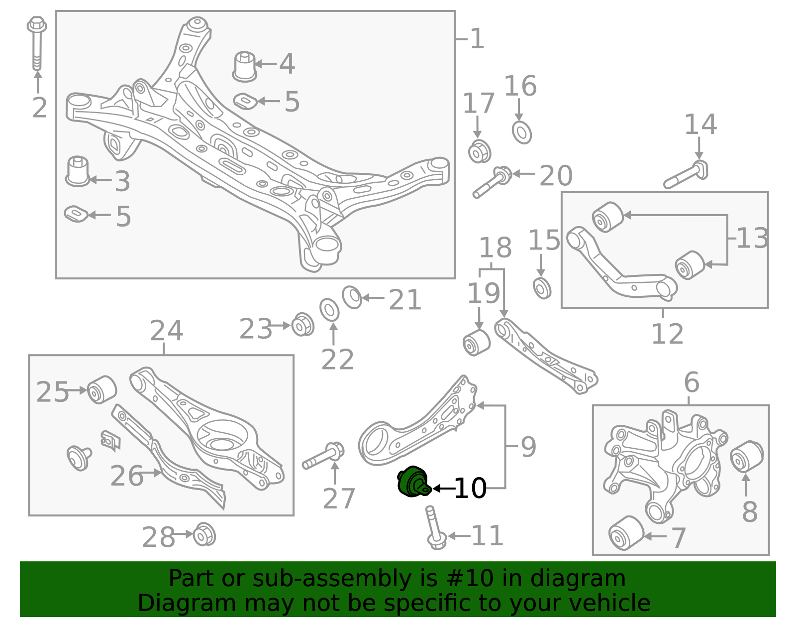 2016-2019 Hyundai Sonata Trailing Arm Bushing 55290-E6300 | OEM Parts ...