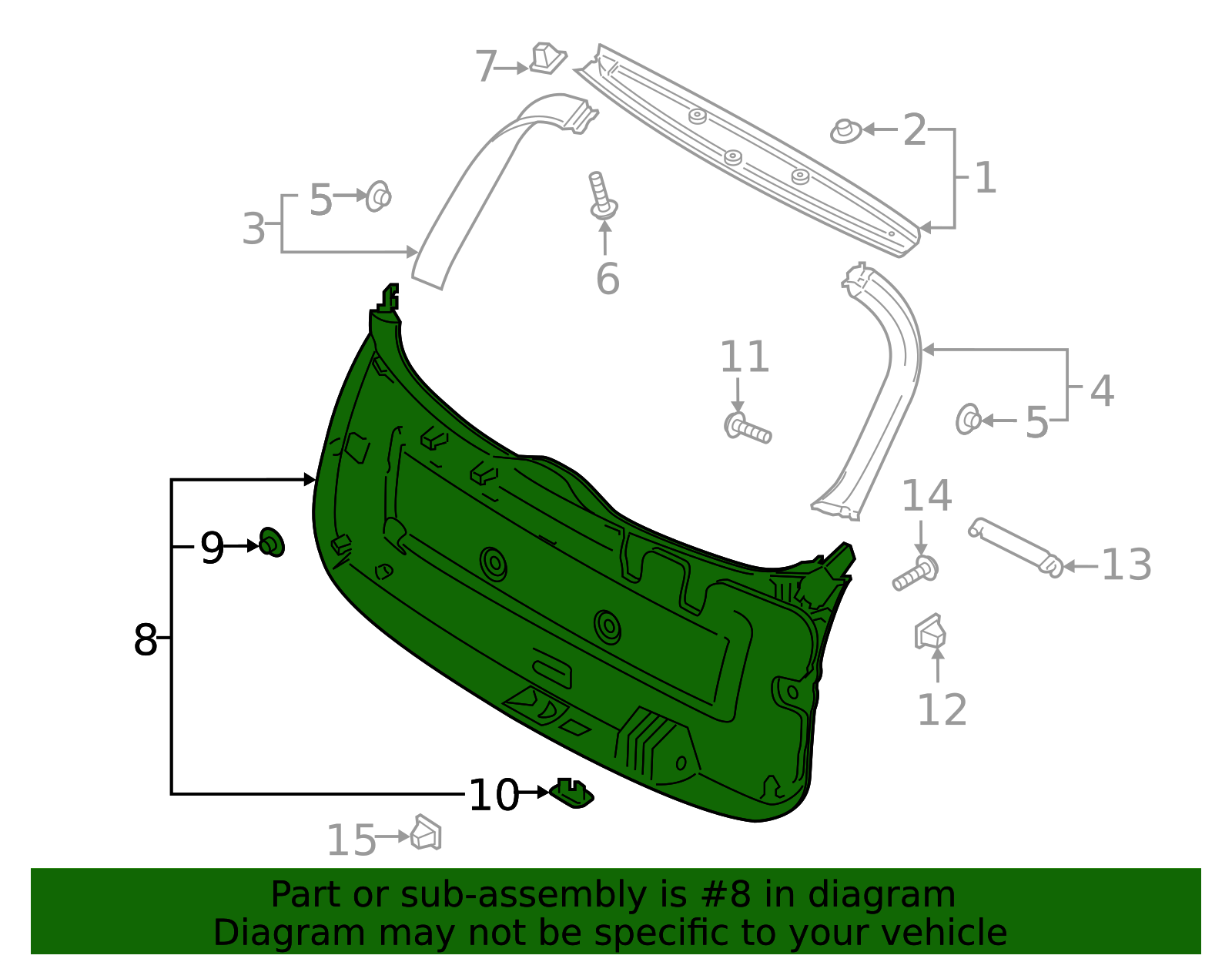 Hyundai - 81710-S8100-WDN - Lower Trim Panel - 2023-2025 Hyundai ...
