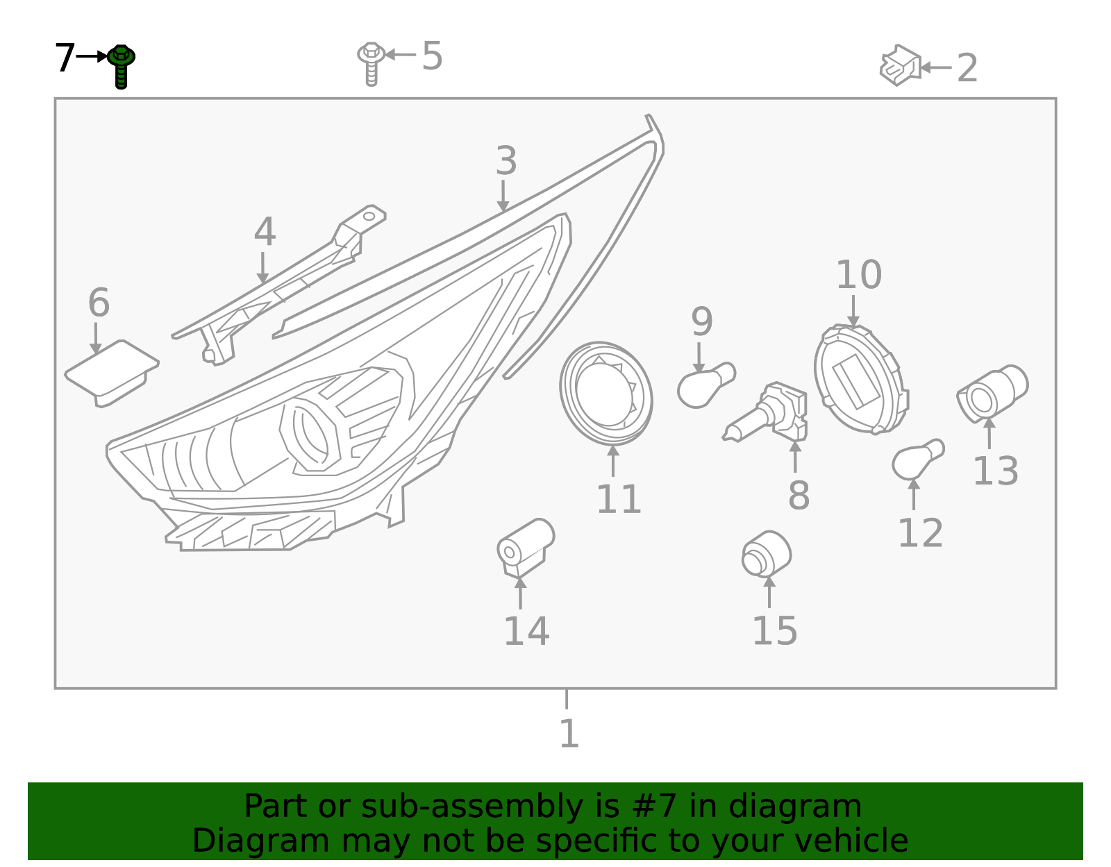 11254-06306B - Headlamp Assembly Front Bolt 2011-2025 Kia | Kia.Parts Store