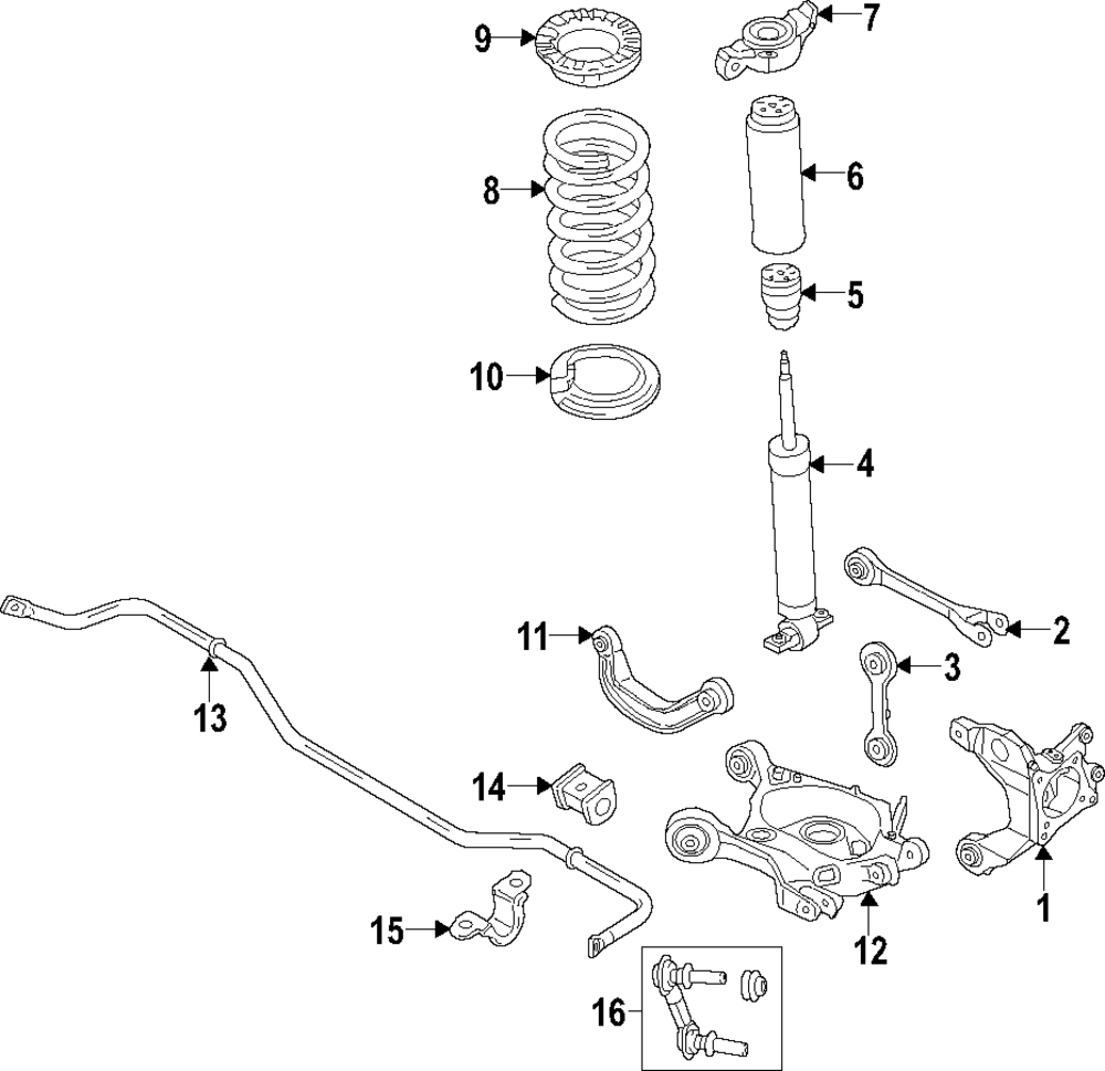 2020 Ford Mustang | Shock Absorber Assembly | ASH-866158 | Walls' Ford ...