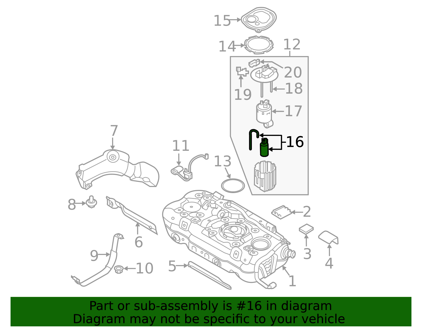 31119-1W100 - Fuel Pump 2017-2022 Kia | Kia.Parts Store