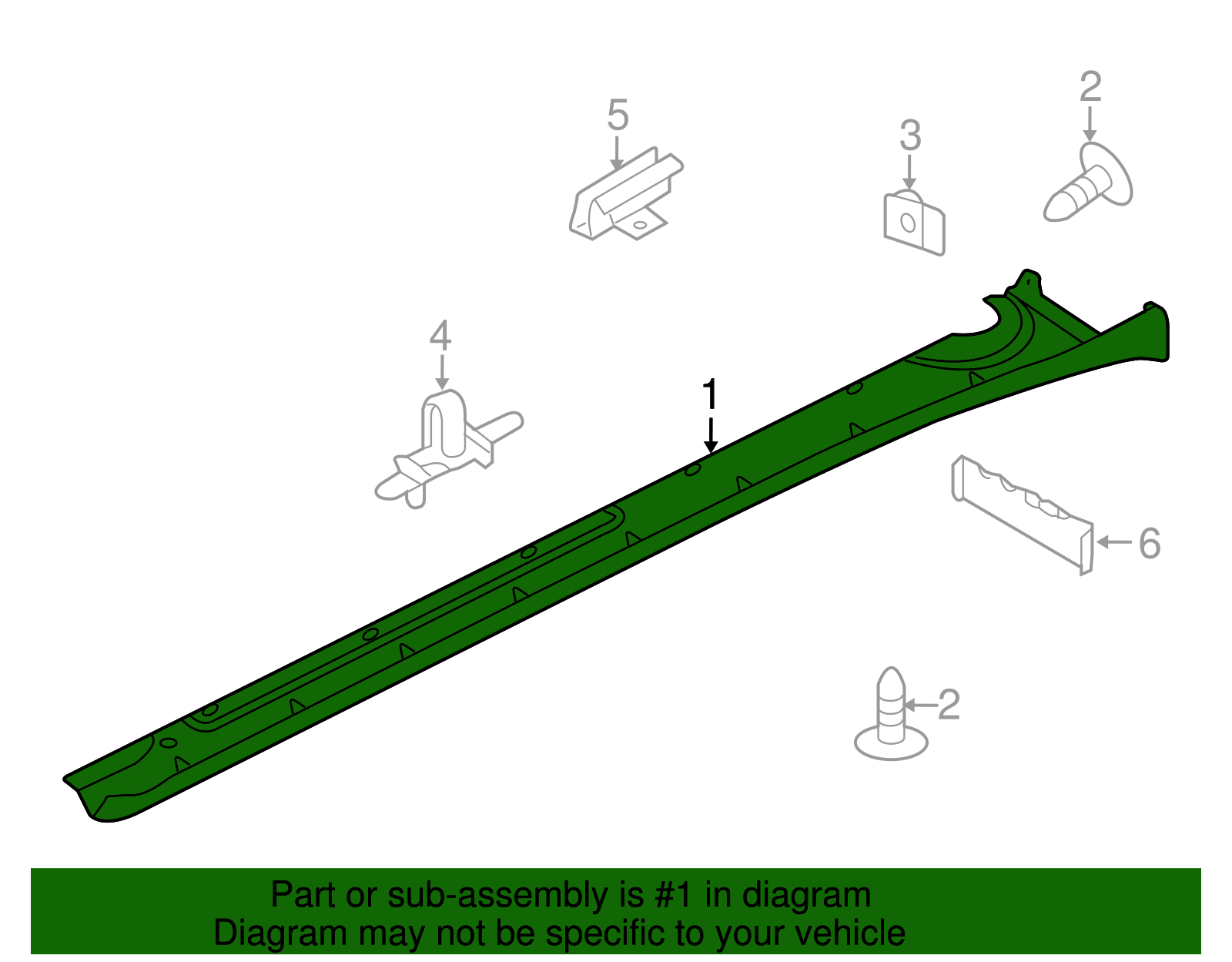 Rocker Panel Guard - Protects Against Road Debris 997-504-363-01-01C | AutoNation Parts