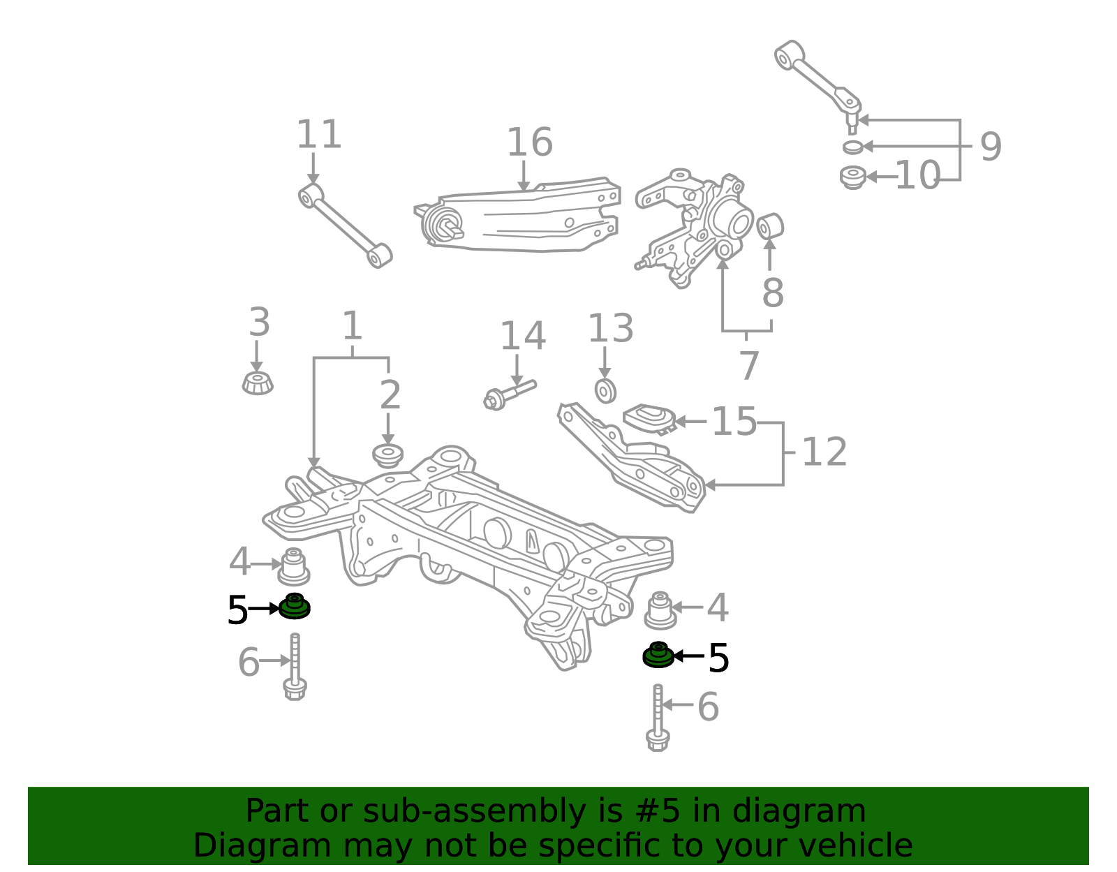 50354-S3V-A00 - Suspension Cross-Member Washer 2003-2014 Honda | Honda ...