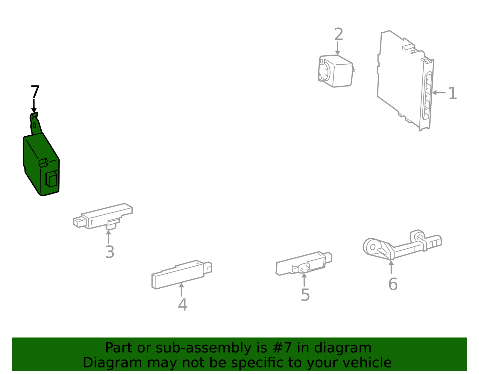 2019-2022 Toyota RAV4 Tire Pressure Monitoring System (TPMS) Receiver ...