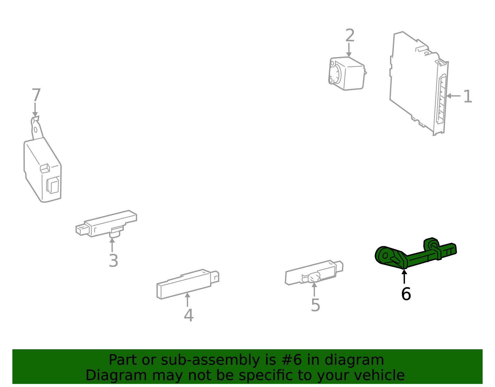 2014-2025 Toyota Keyless Entry Antenna 89997-0E050 | OEM Parts Online