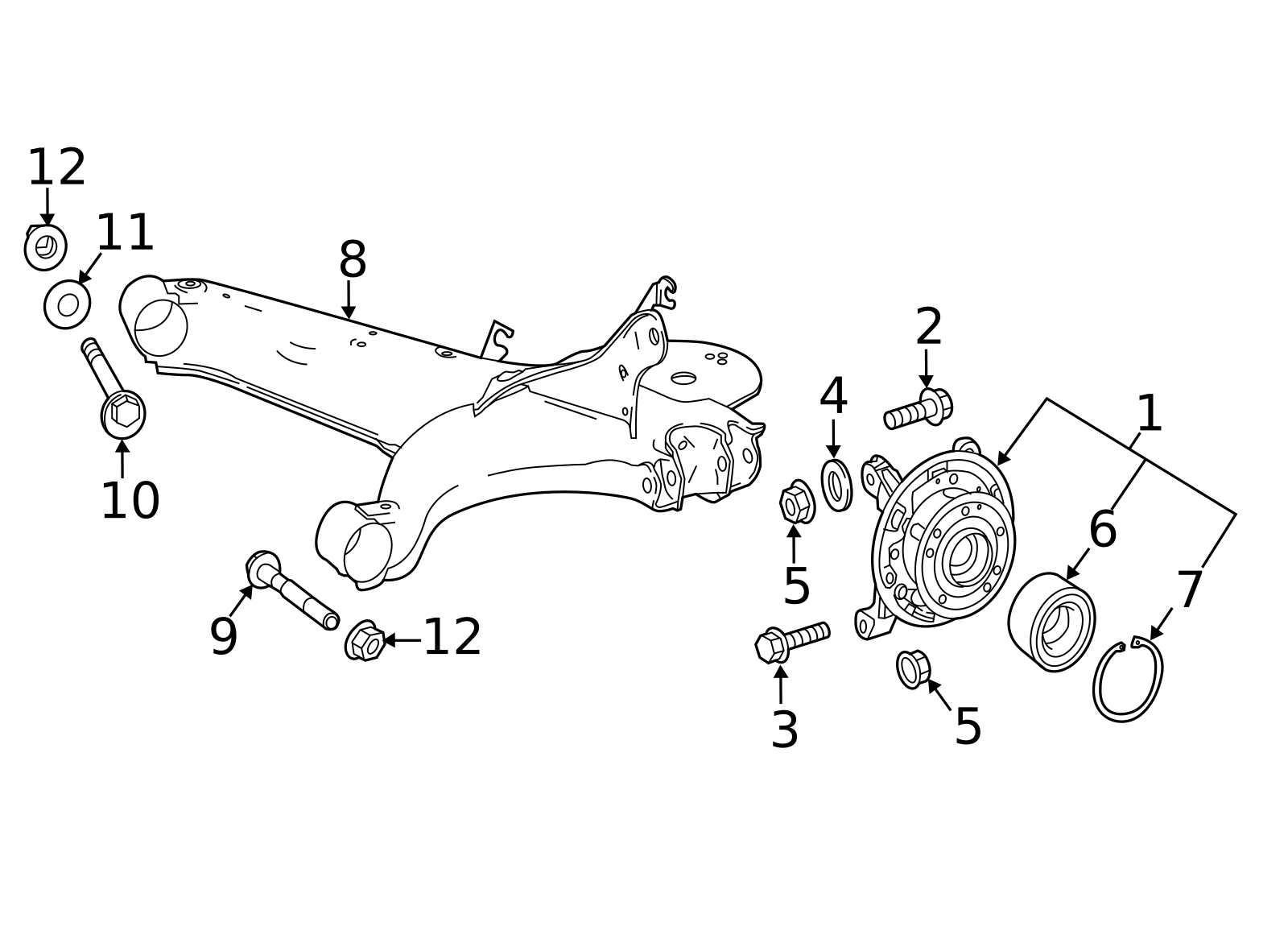 000472-095000-64 - Bearing Snap Ring 2016-2023 Mercedes-Benz Metris ...
