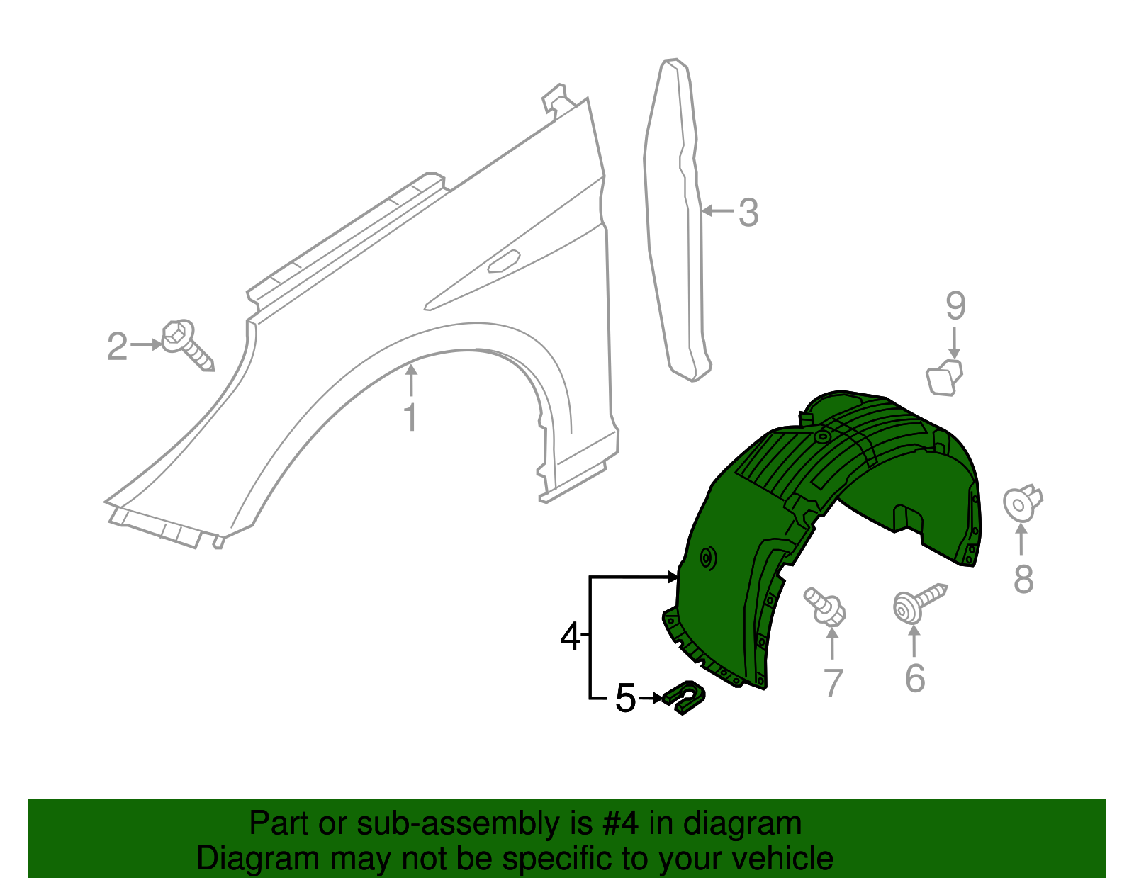 86811-C2500 - Fender Liner - 2018 2019 Hyundai Sonata | Joseph Airport ...