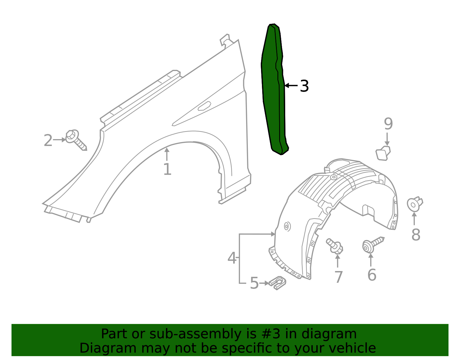 2015-2019 Hyundai Sonata Rear Insulator 84126-C1000 | MotorMotor