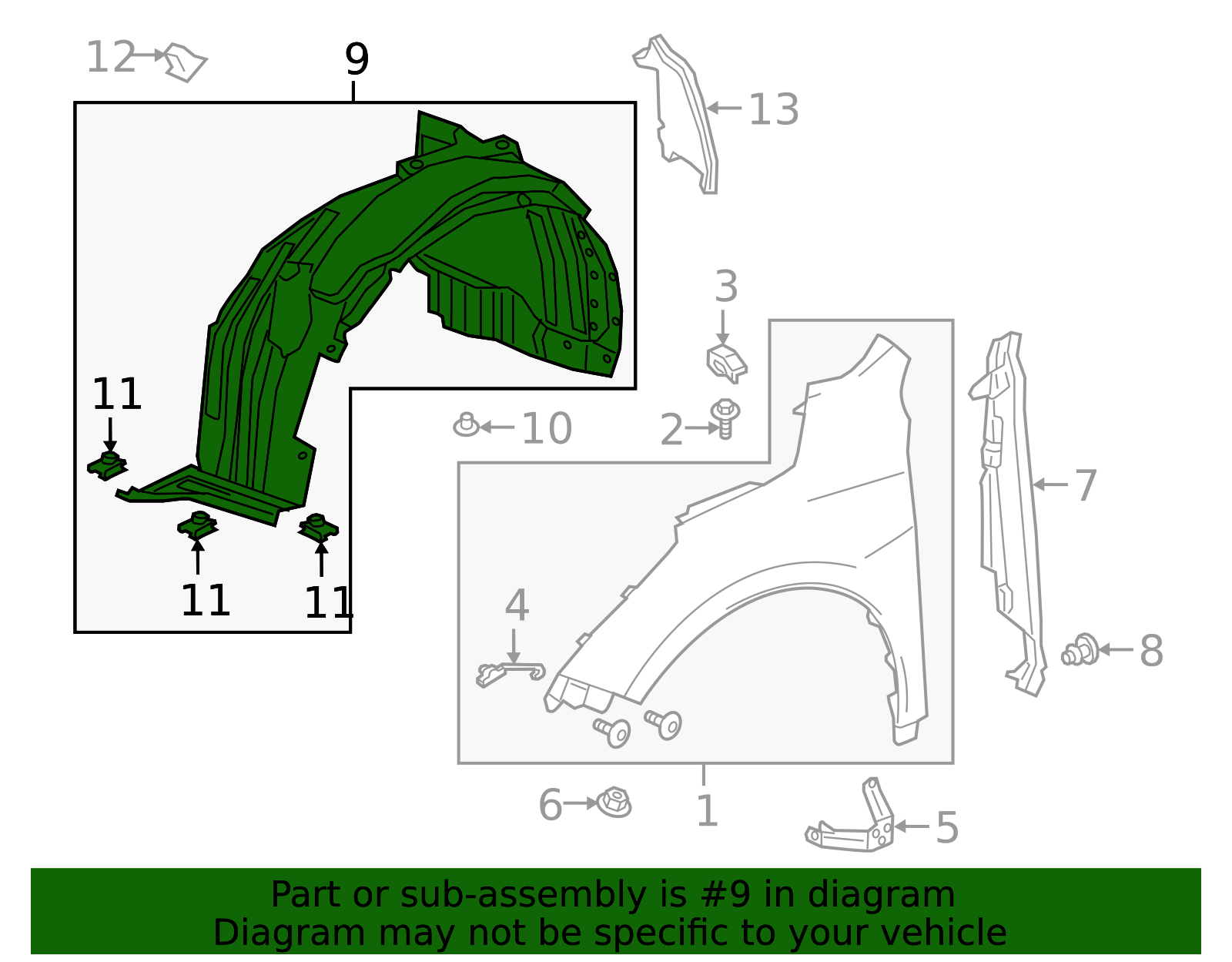74150-TJB-A01 - Fender Liner 2019-2022 Acura RDX | Curry Acura Parts