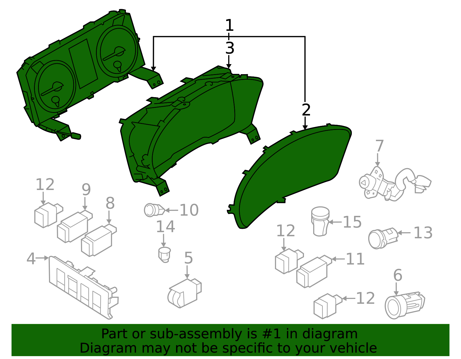85002AN44A - Cluster Assembly | Subaru Parts HQ