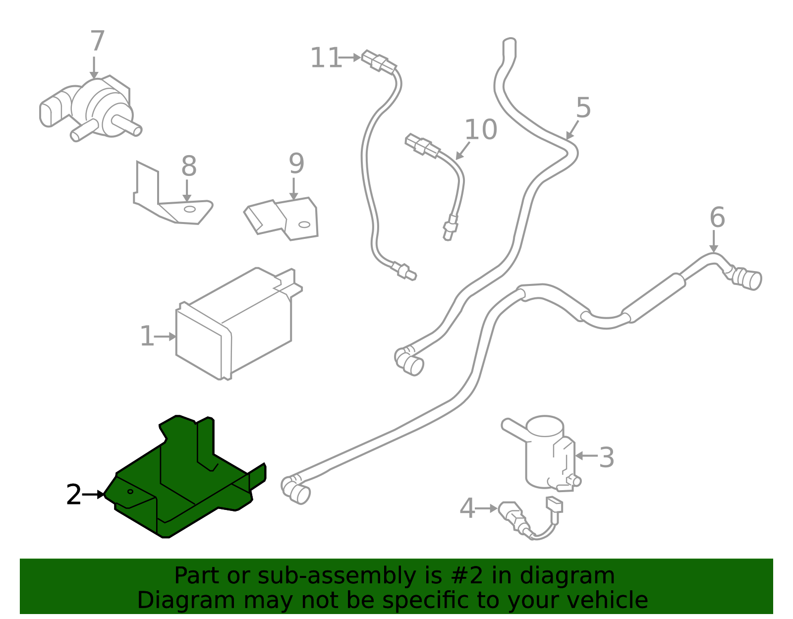 31425-B8500 - High-Quality Vapor Canister Bracket for AutoNation Parts