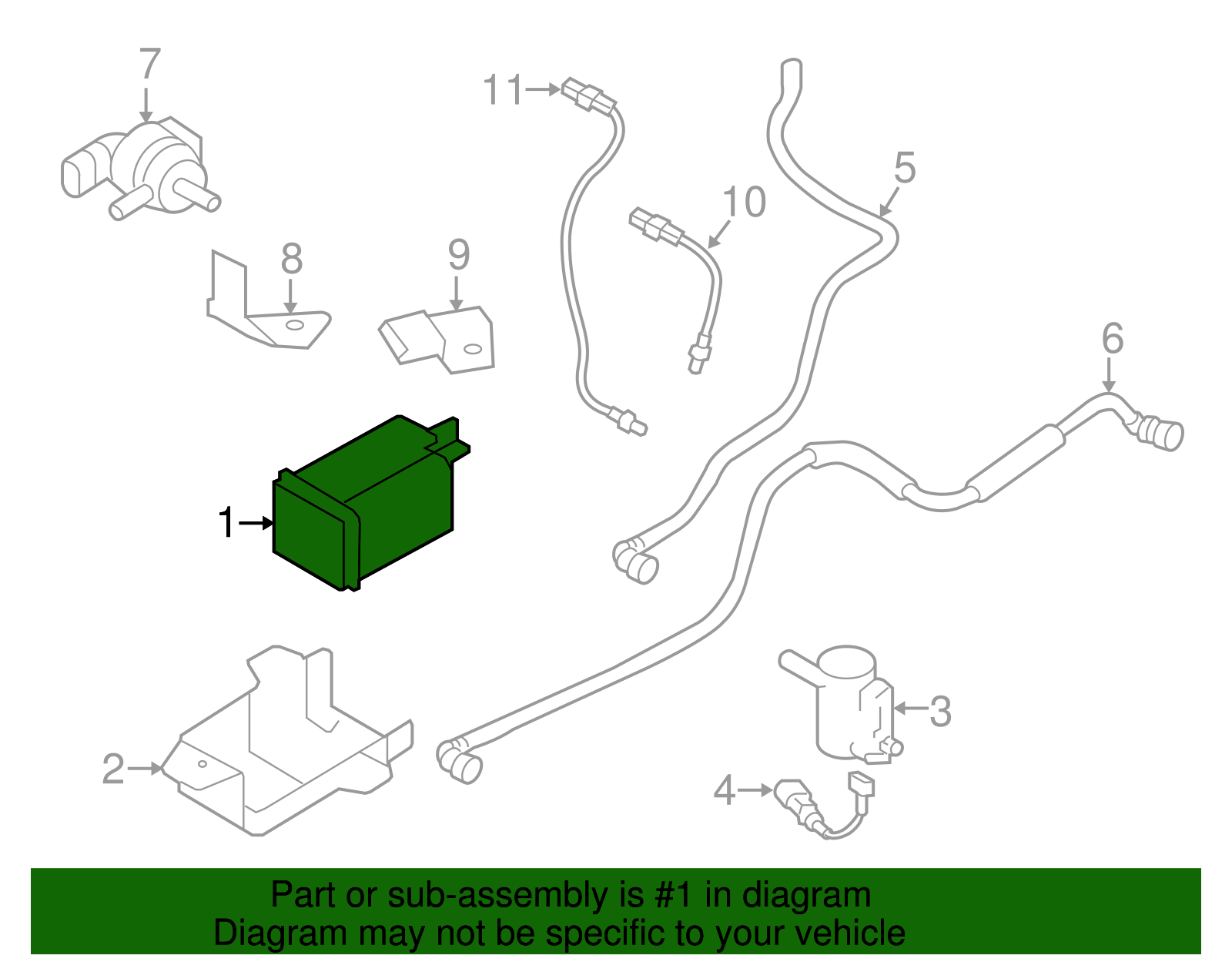 2013-2019 Hyundai Vapor Canister 31420-B8500 | OEM Parts Online
