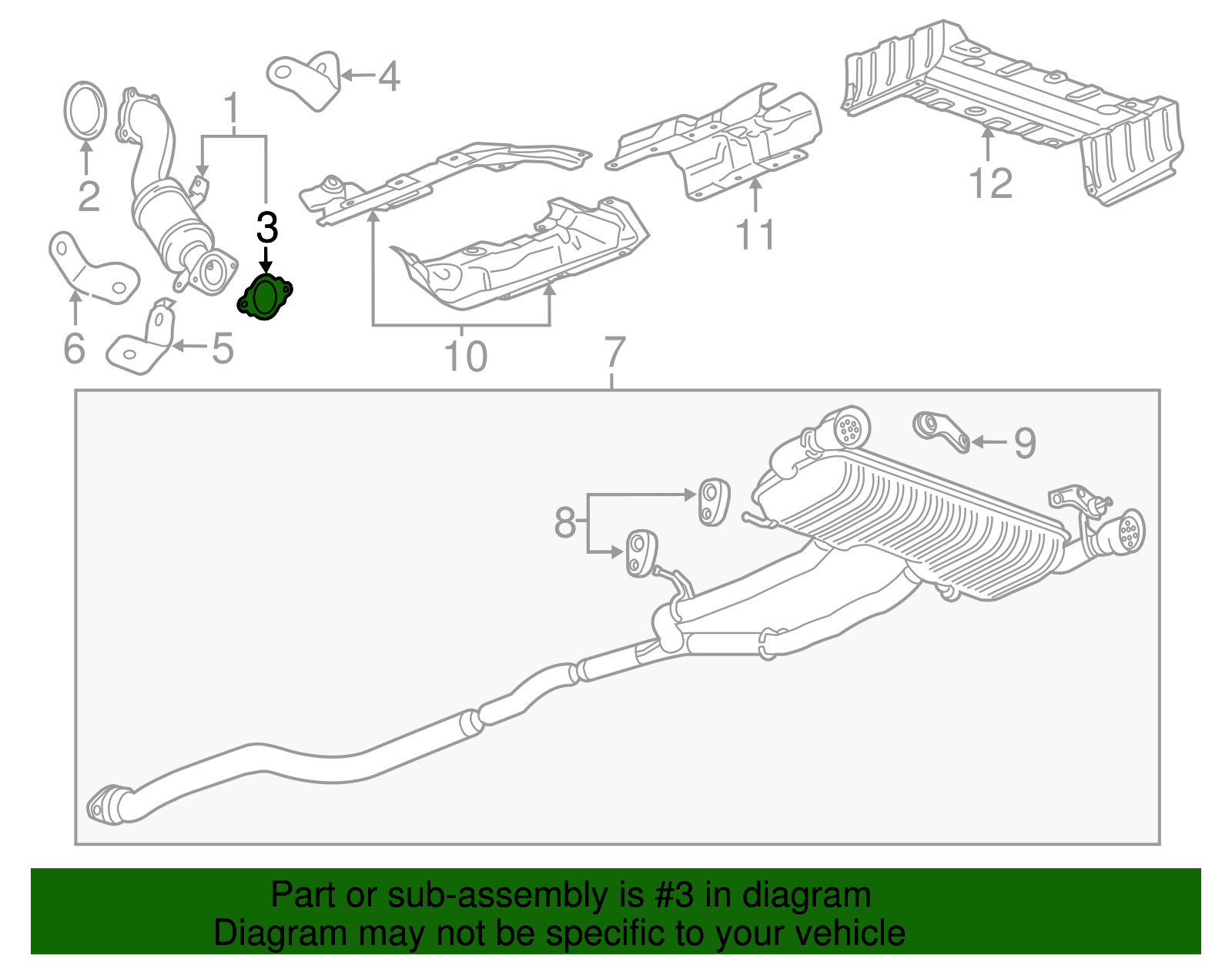 2013-2025 GM Exhaust System Seal 23355685 | Shop Matick Buick GMC
