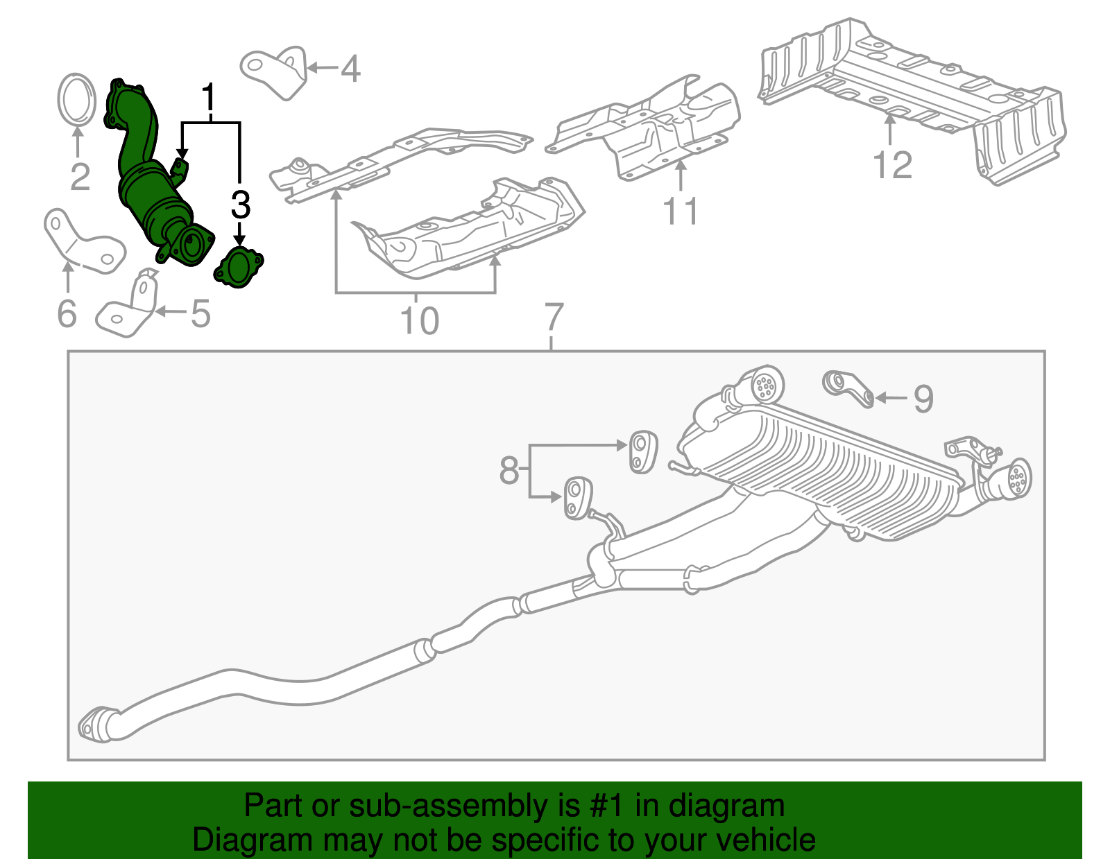 2016-2020 GM Converter & Pipe 19420226 | Capital Chevy Parts