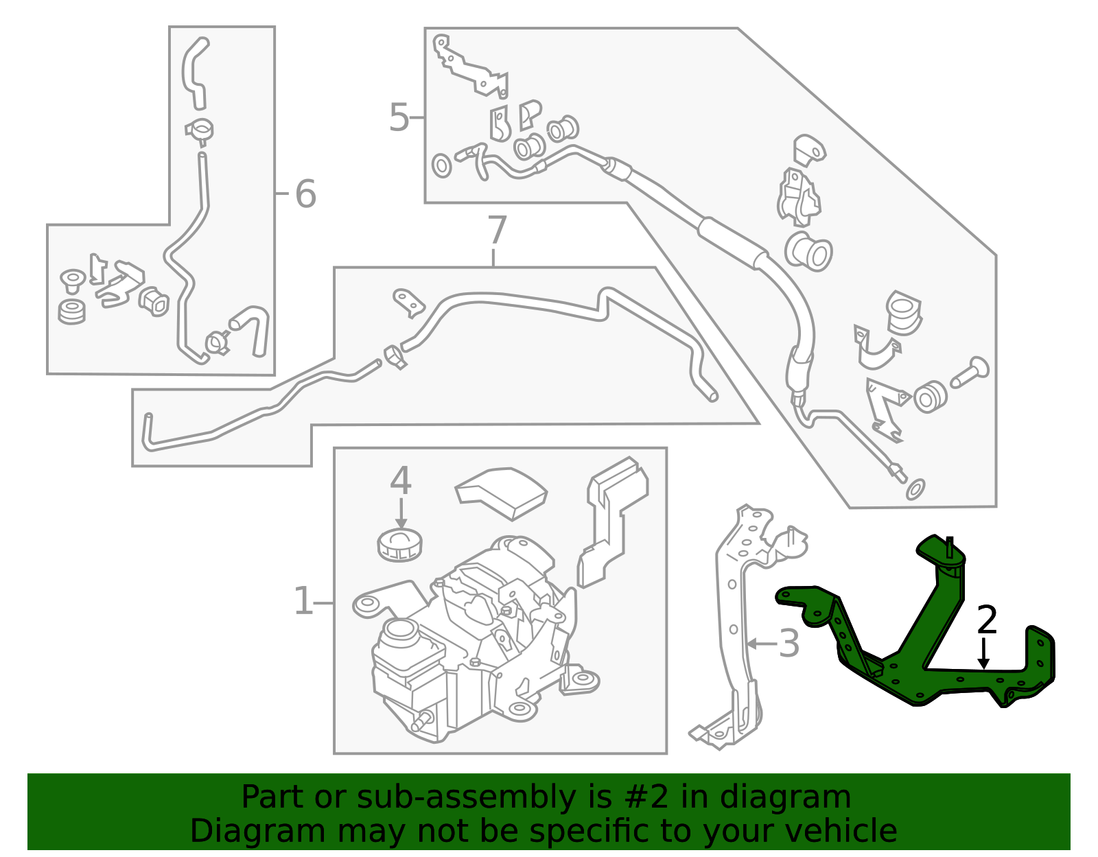 49120-1JA0A - Power Steering Pump Upper Bracket 2011-2017 Nissan Quest ...