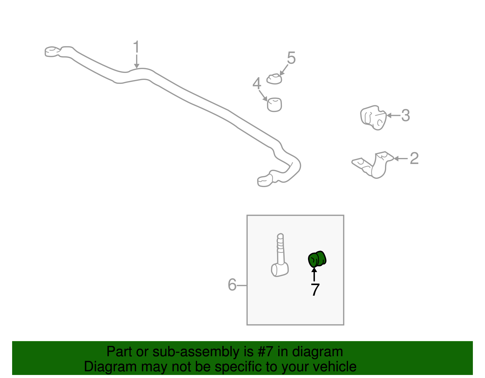 48849-60010 - Stabilizer Link Bushing - 1998-2020 Lexus | My L Parts