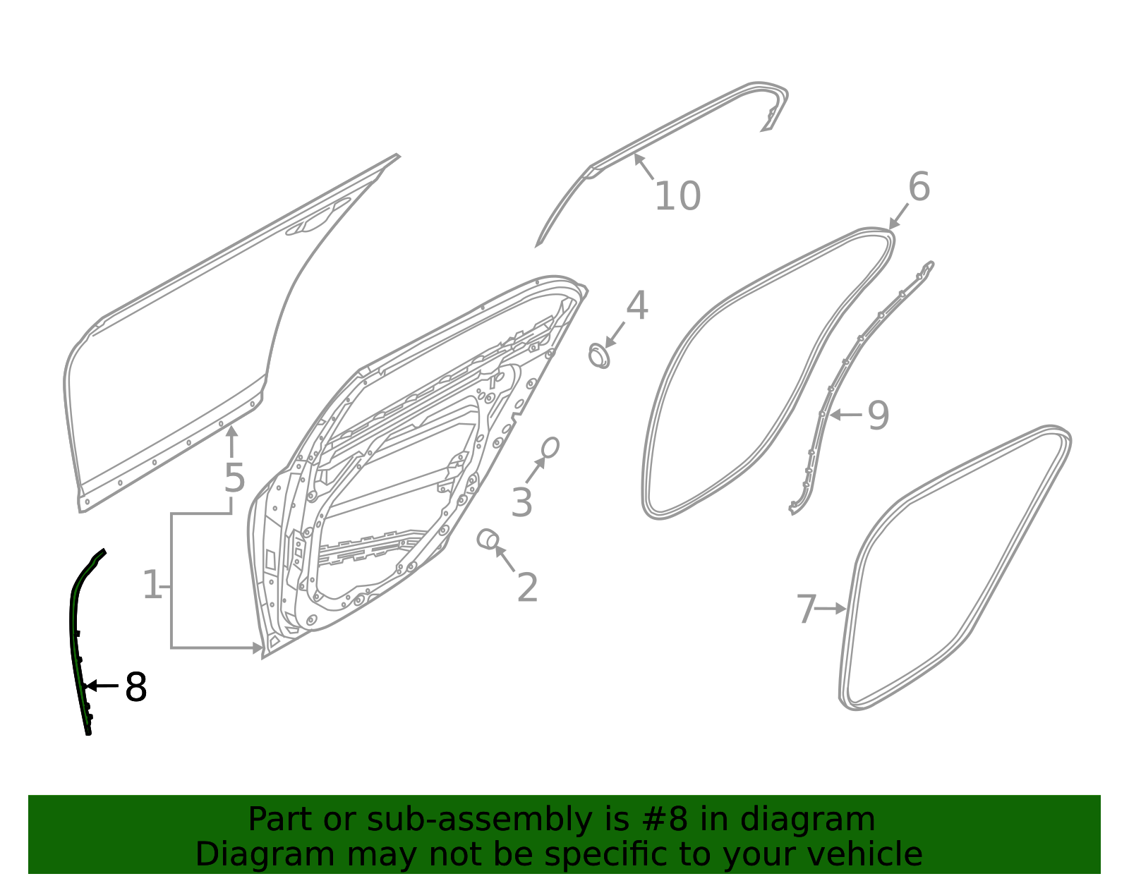 2017-2022 Genesis G90 Front Weather-Strip 83155-D2000 | MotorMotor