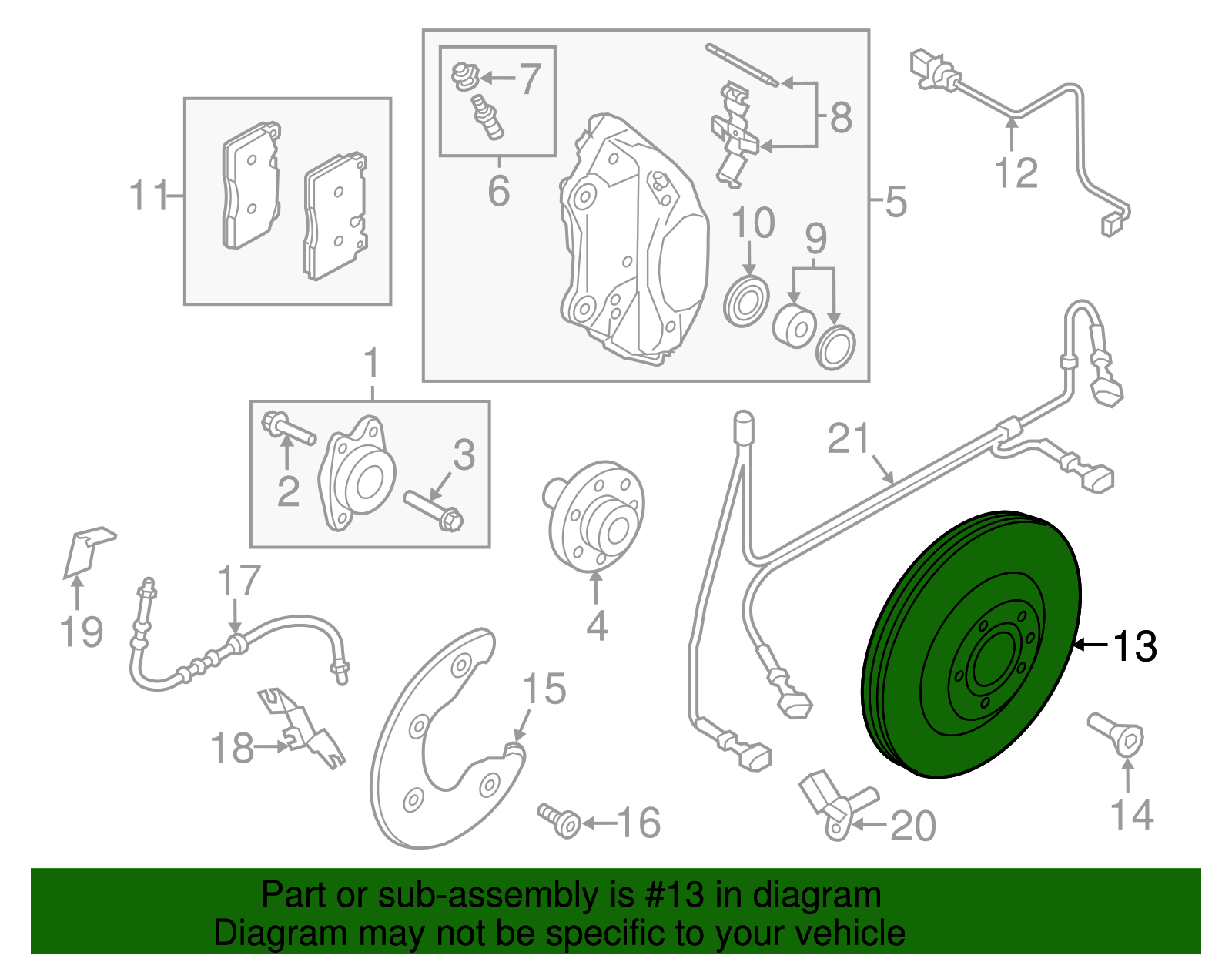 8R0-615-301-G - Rotor 2013-2017 Audi | Audi OEM Parts Guy