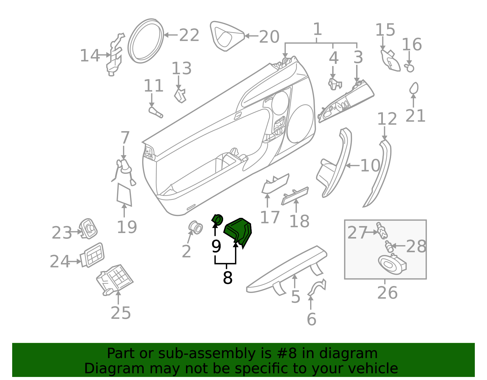 997-555-991-01-8G2 - High-Quality Interior Door Pull Handle Cap for ...