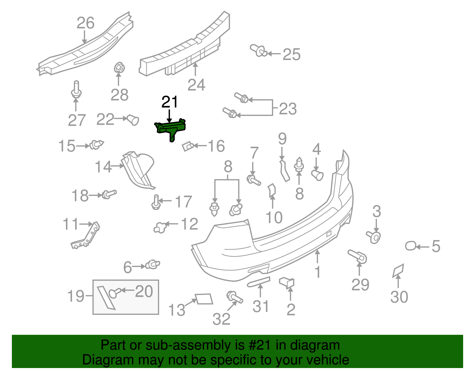 2007-2015 Mazda CX-9 Outer Bracket TD11-50-331A | RealMazdaParts.com