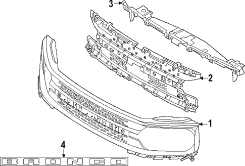 Grille for 2025 Ford Bronco Sport | Eastgate Ford Parts