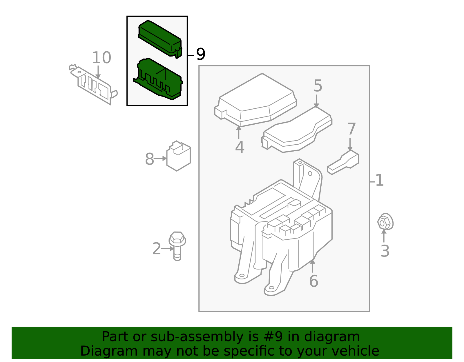 2007-2009 Mazda CX-9 | Relay Box | TD11-66-750 | Mazda Online Parts