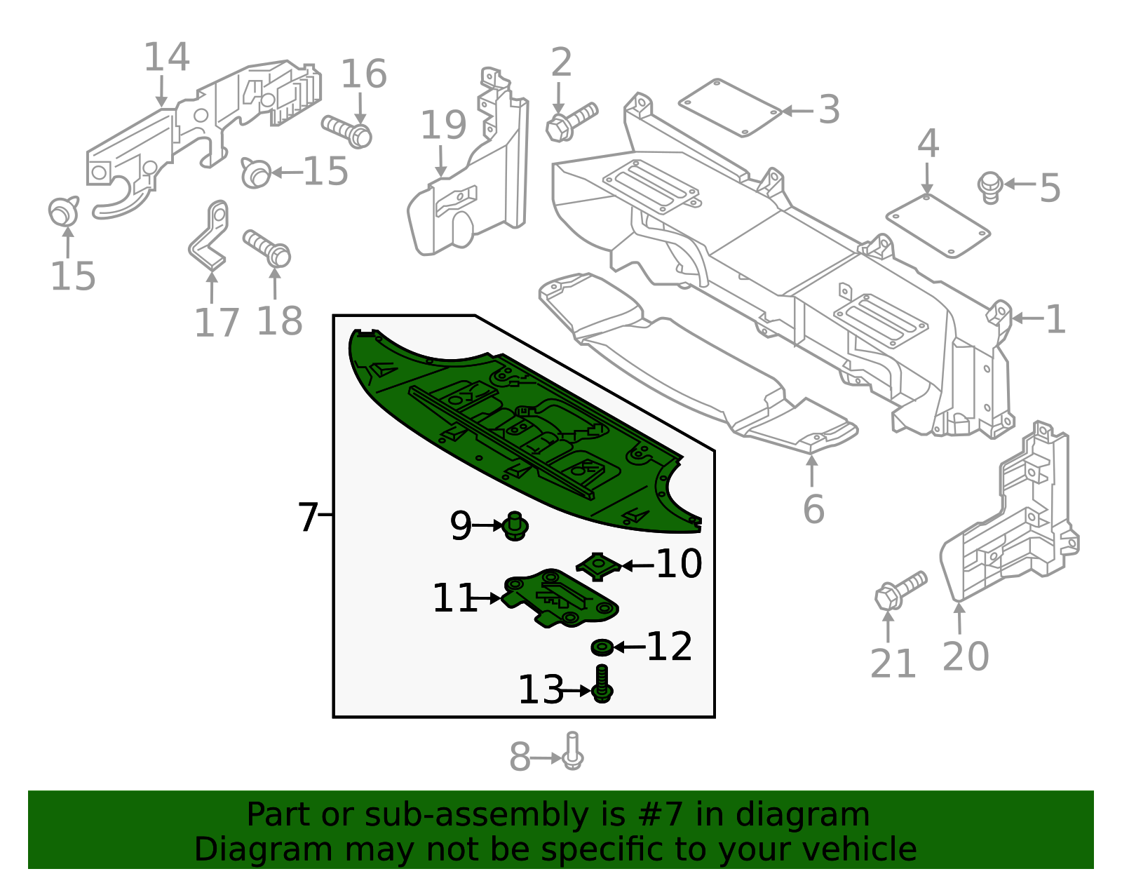 2018-2020 Genesis G80 Under Cover 29110-B1330 | QuirkParts