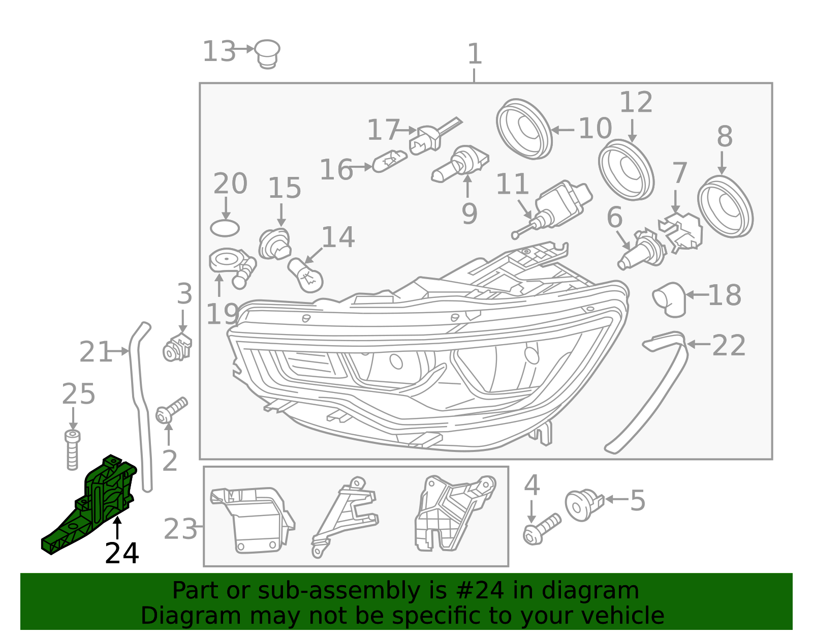2012-2015 Audi Mount Bracket 4G0-805-608 | Genuine Audi Parts