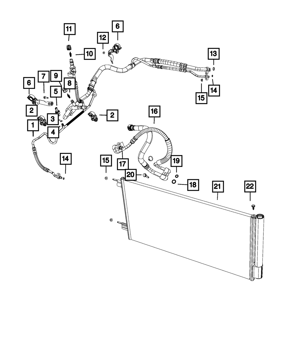 68291124AI - A/C Suction And Liquid Line 2017-2022 Jeep Compass | The ...
