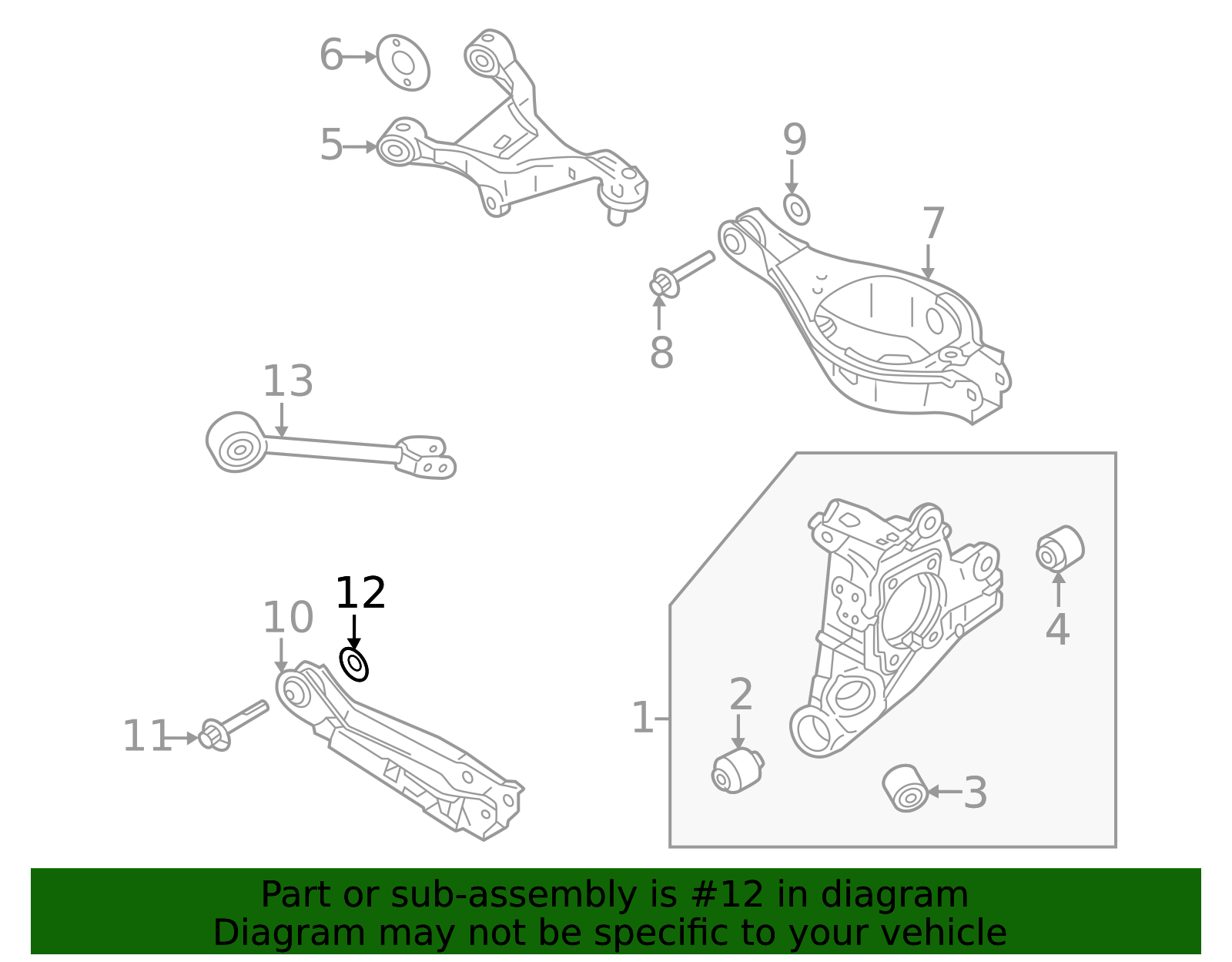 55227-6RA0A - Lower Control Arm Adjust Cam 2021-2025 Nissan Rogue ...
