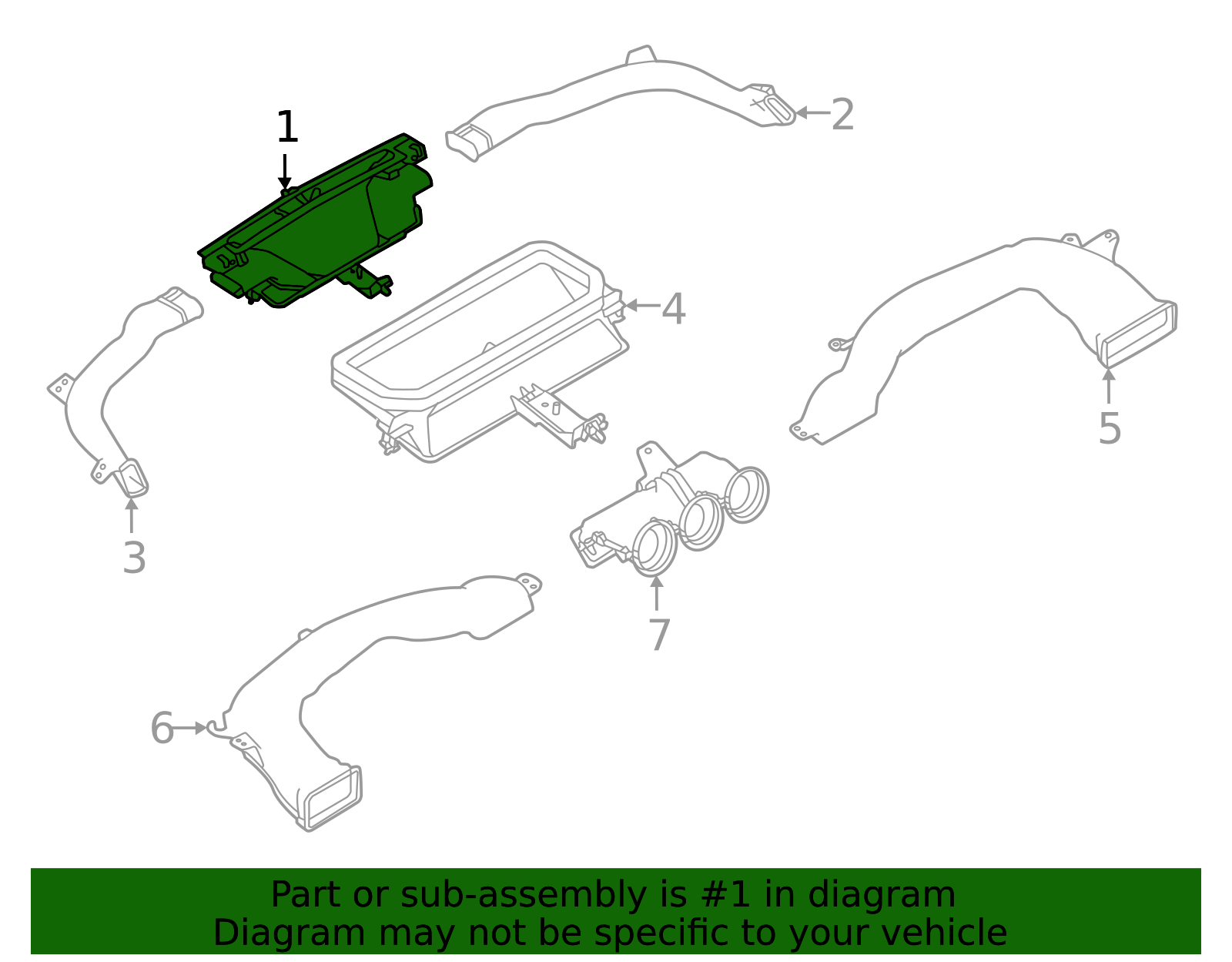 2020-2025 Nissan Sentra Defroster Nozzle 27800-6LB0A | Nissan Parts Central
