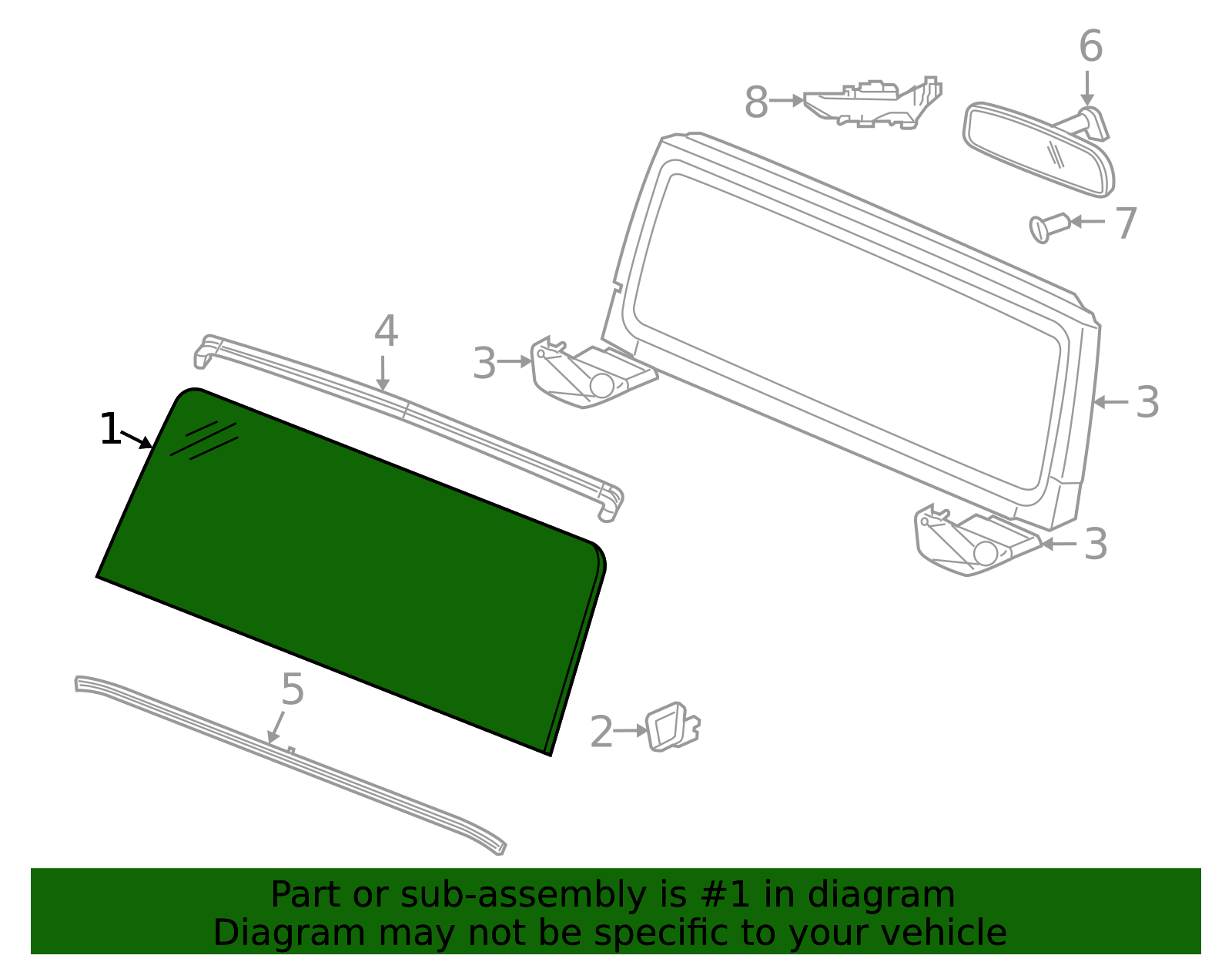 Windshield 68433234AC | Mopar Parts Canada