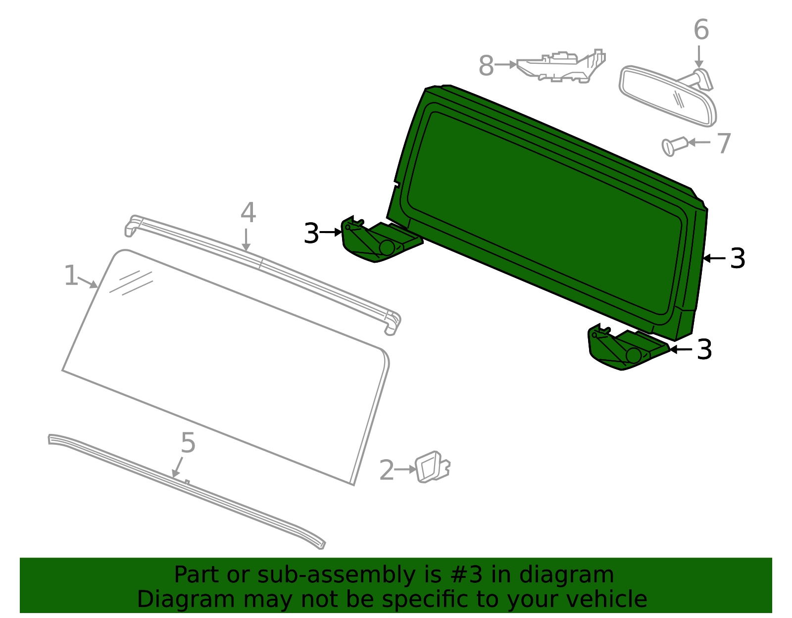 Windshield Frame 68537256AD | Mopar Parts Canada