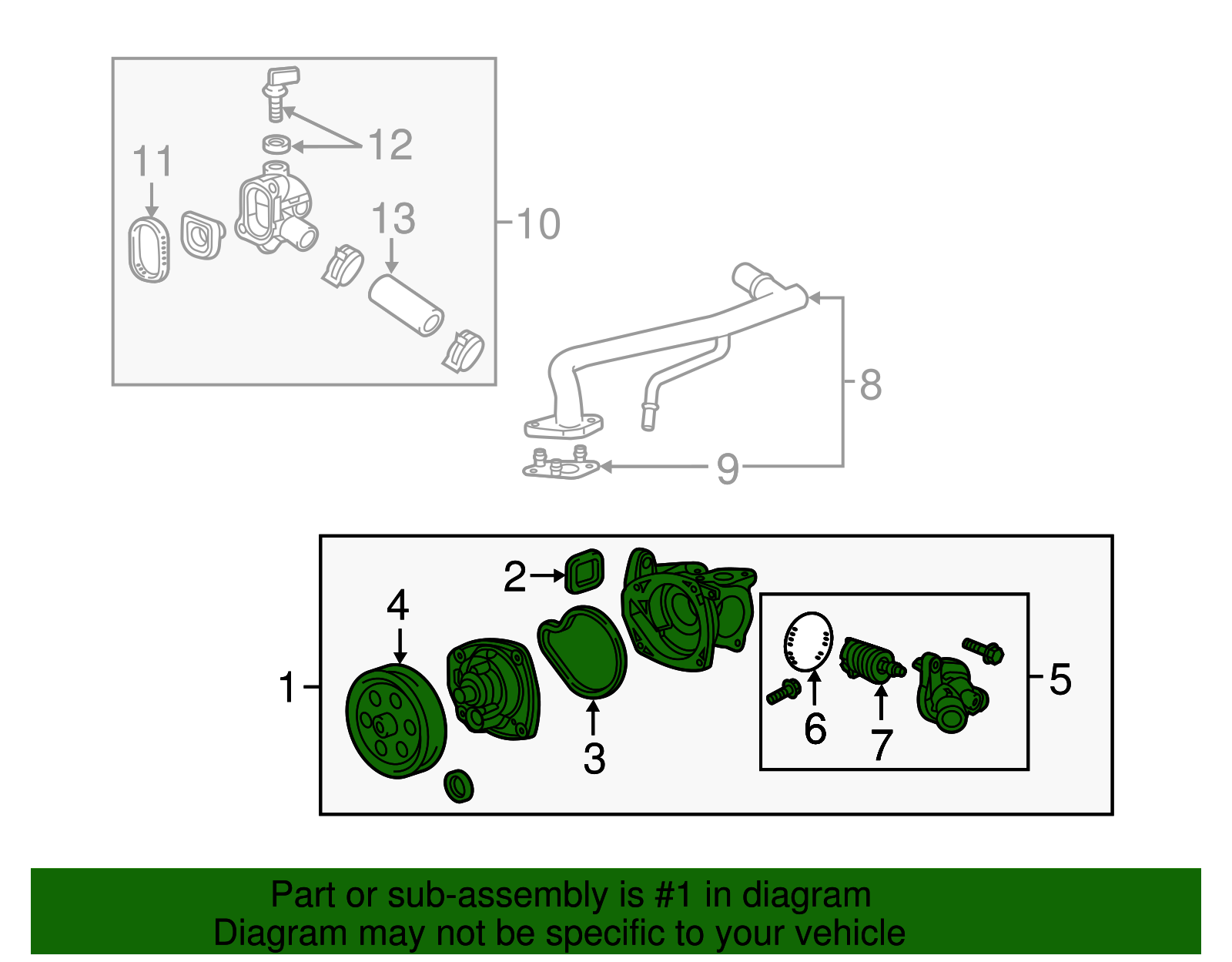 2013-2023 GM Water Pump Assembly 25201450 | Shop Matick Buick GMC