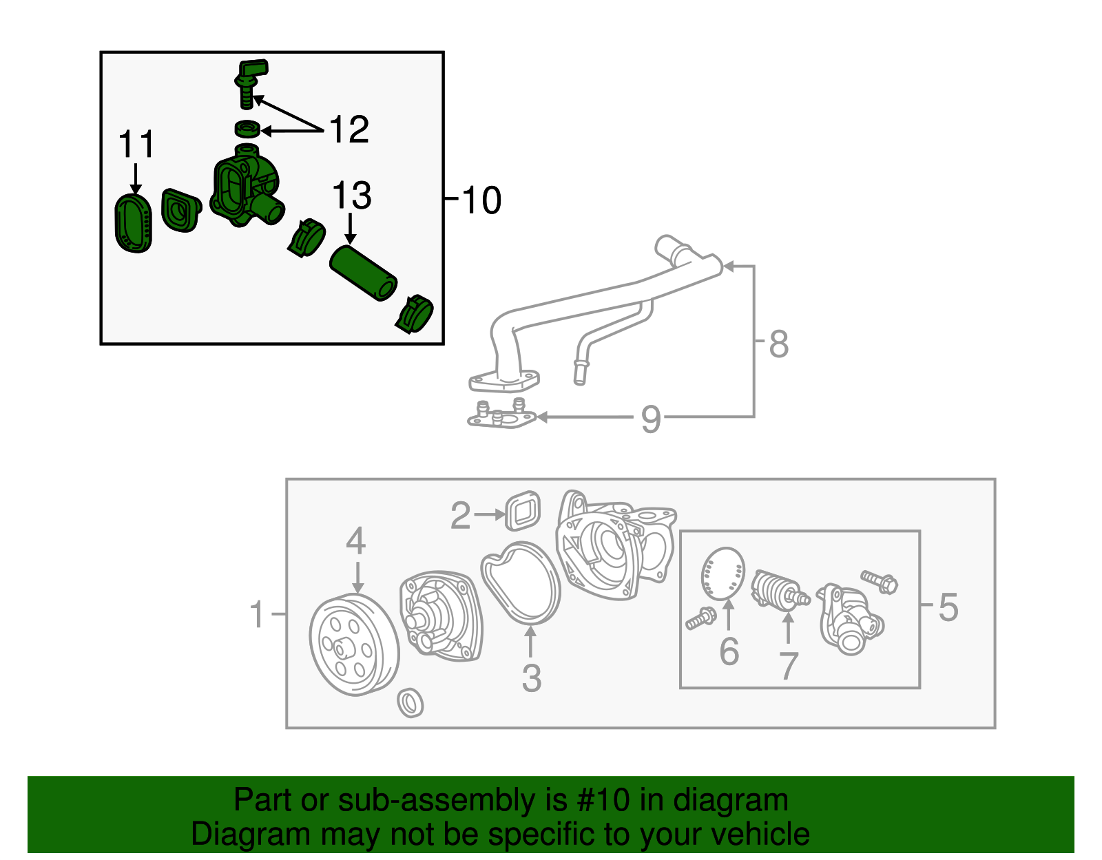 2013-2022 GM Engine Coolant Water Outlet 25201457 | GM Parts Center