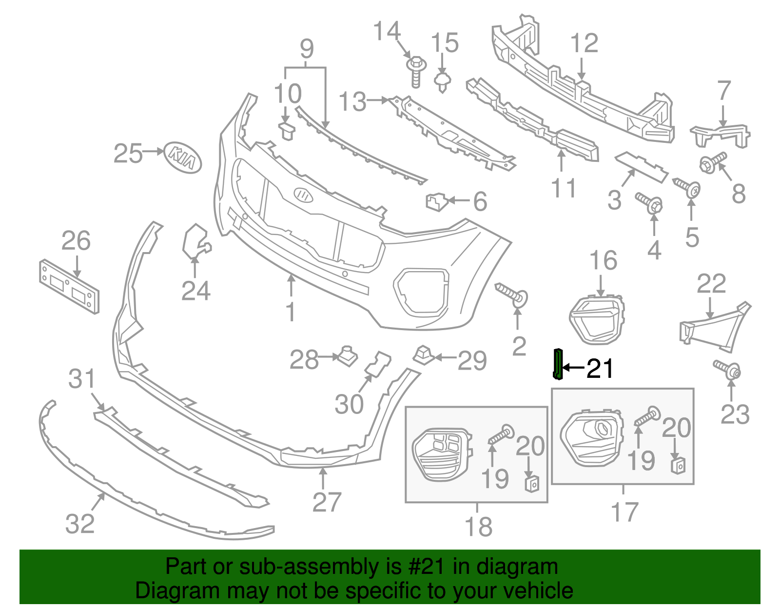 86543-D9000 - Bracket 2017-2019 Kia Sportage | Kia.Parts Store