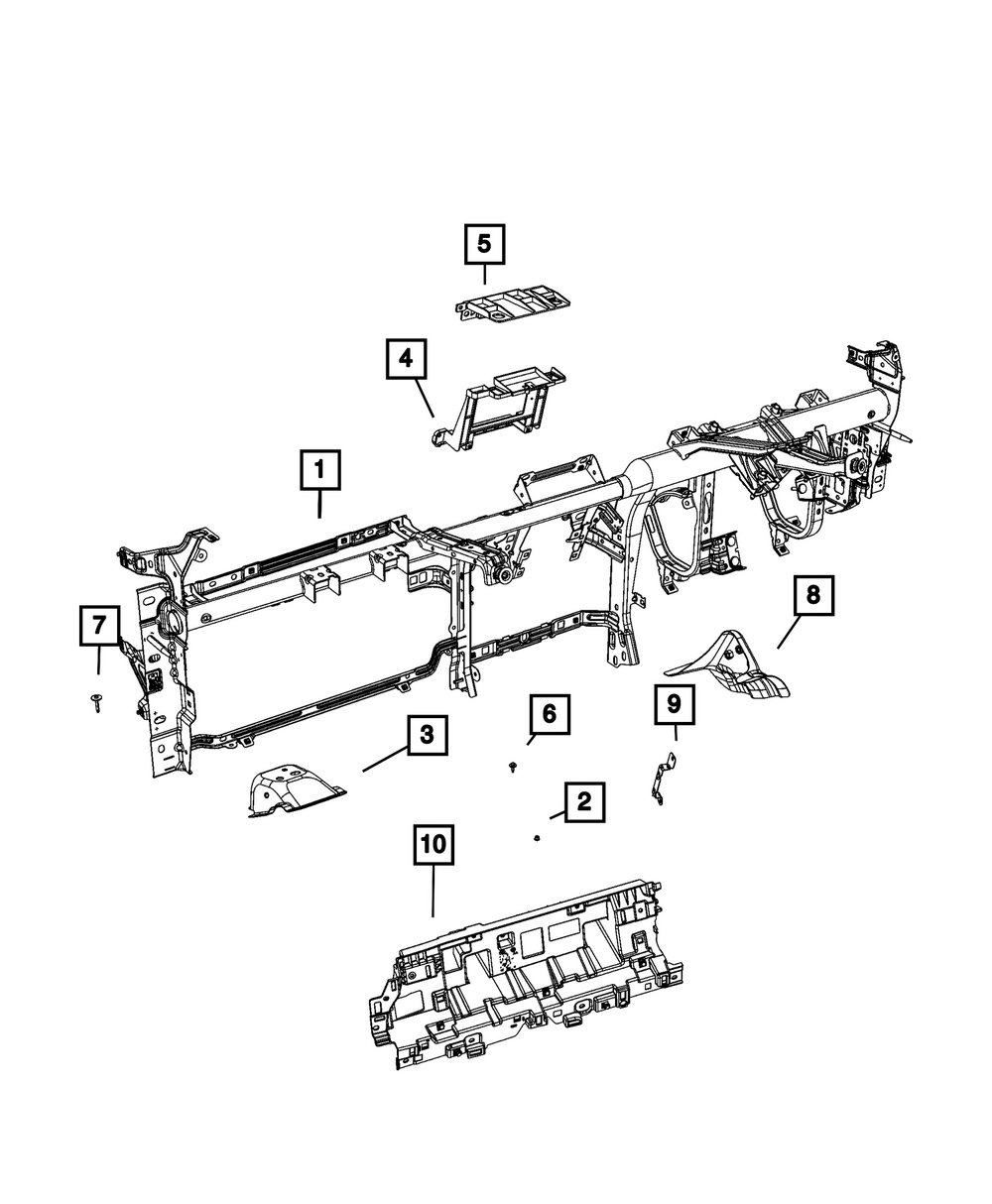 2025 Ram Beam Reinforcement 68730586AA | My Mopar Parts
