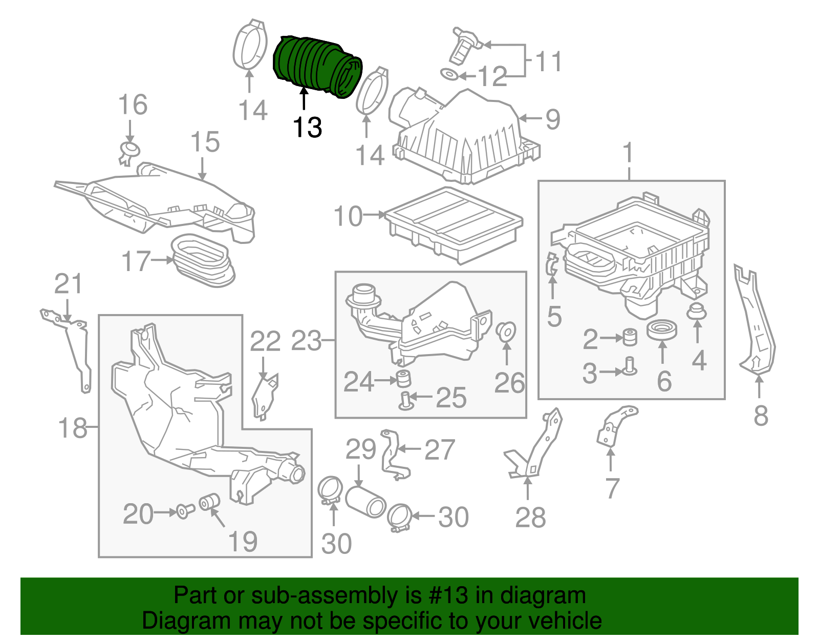 17229-6B2-A00 - Air Tube 2018-2022 Honda Accord | Honda Parts Online