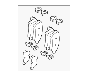 2020-2025 Ford | Motorcraft™ Disc Brake Pad Set | BRF-2017 | Walls ...