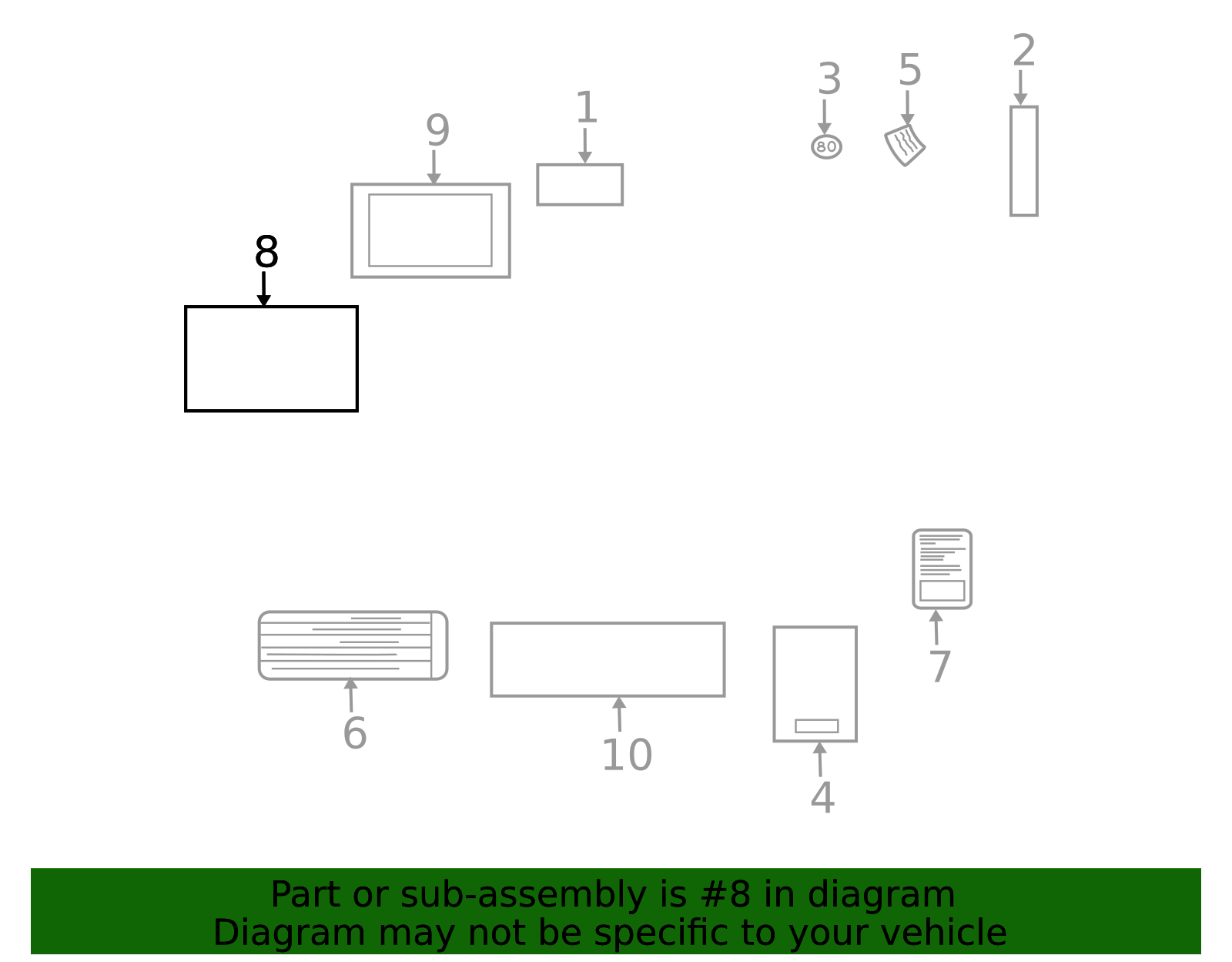 2005-2013 Cadillac Air Conditioning Refrigerant Charge Label 20992668 ...