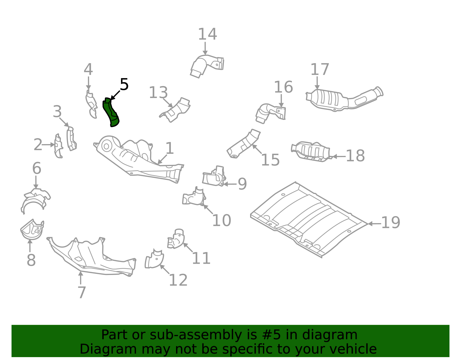 2018-2025 Toyota Catalytic Converter Heat Shield SU003-06438 | MotorMotor