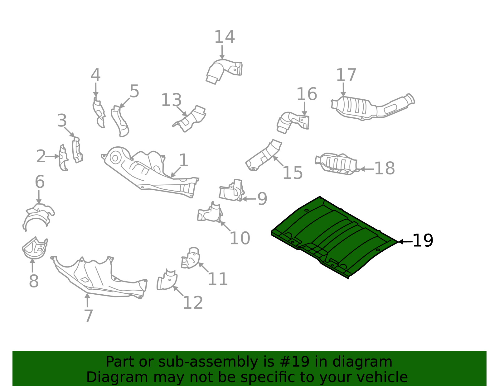 2013-2025 Toyota Muffler Shield SU003-01546 | MotorMotor
