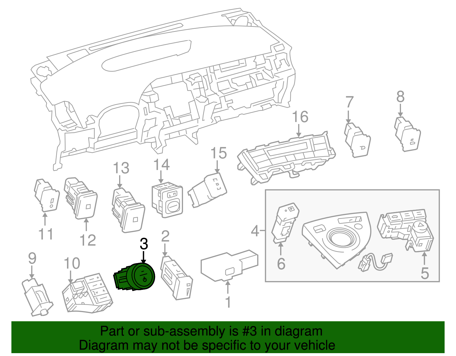 Genuine Toyota Ignition Switch part# 89611-33014 for 2007-2012 Toyota ...
