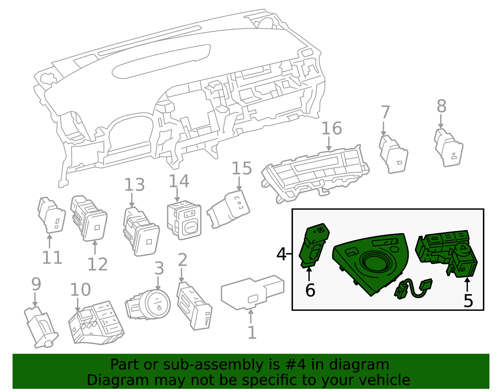 84010-47040 - Control Panel - 2011 Toyota Prius | Nucar Toyota of North ...