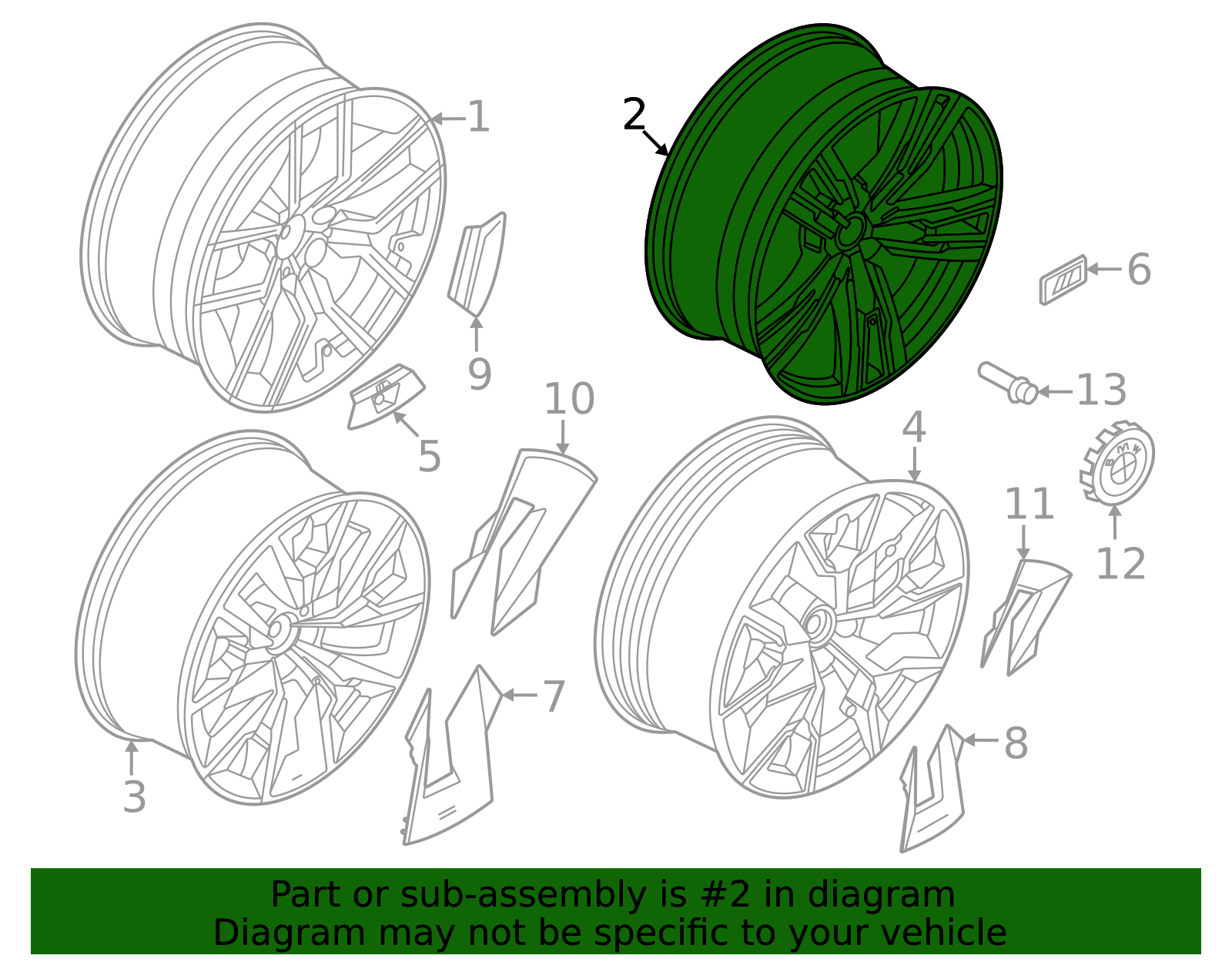 36-11-5-A19-DF0 - 2023-2024 BMW - Wheel, Alloy | BMWPartsHub