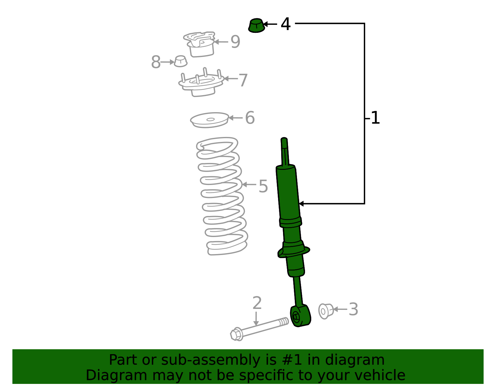 48510-69355 - Shock Absorber - 2008-2011 2013-2020 Lexus LX570 | My L Parts