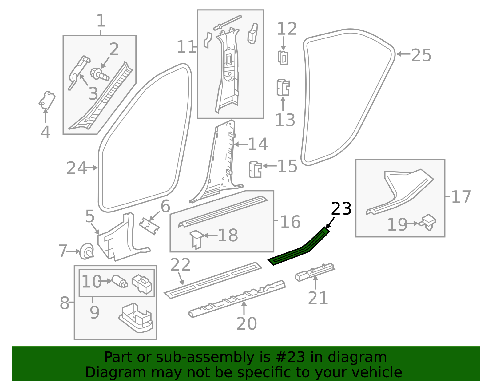 212-686-34-36 - Door Trim Sill Plate Insert 2013-2018 Mercedes-Benz ...