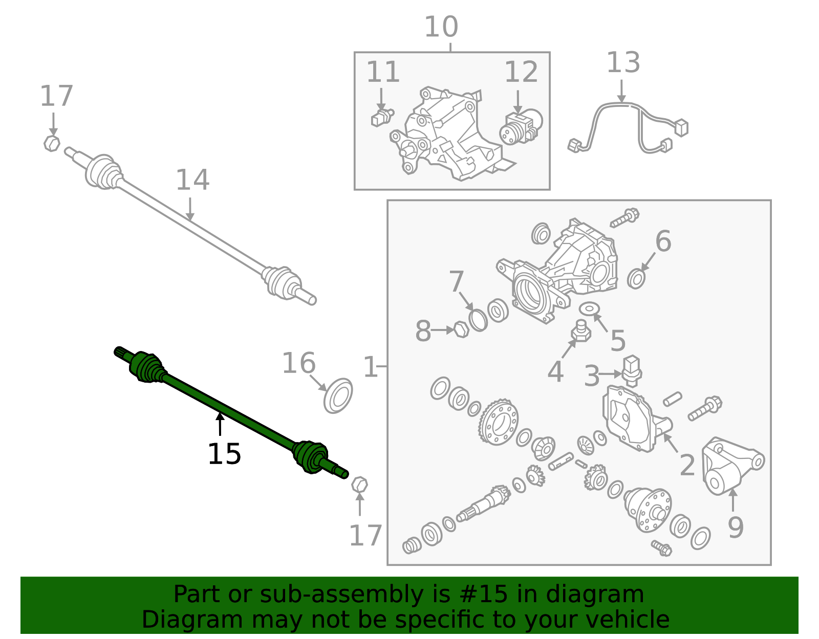 2021-2025 Hyundai Santa Fe Axle Shaft Assembly 49600-R5000 | OEM Parts ...